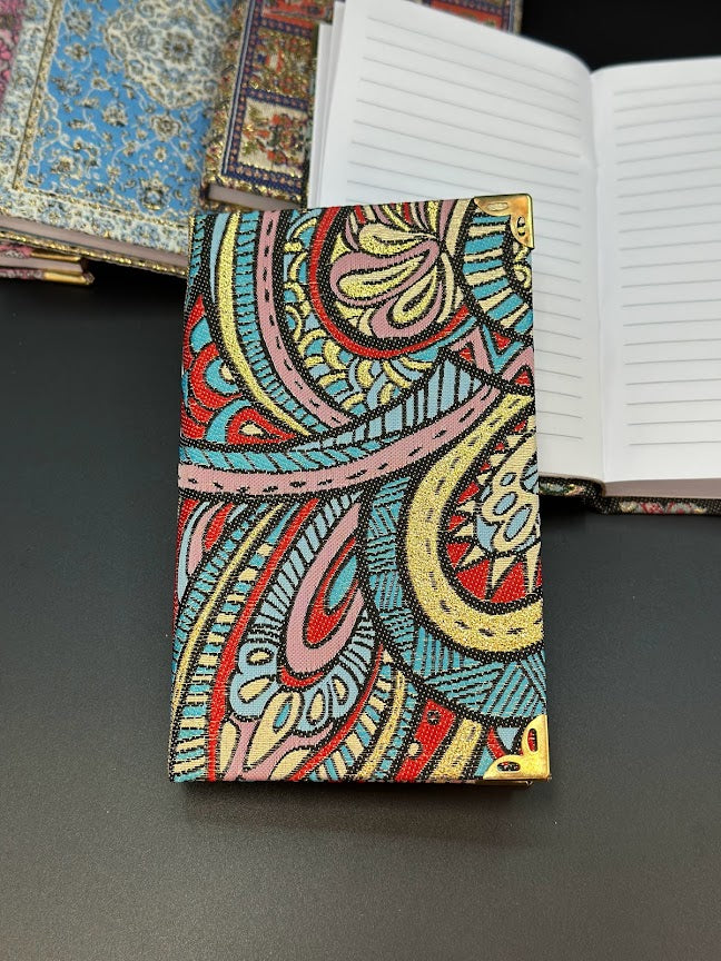 Handmade Fabric Notebook S - Red Kilim – Istanbul Authentic Bazaar