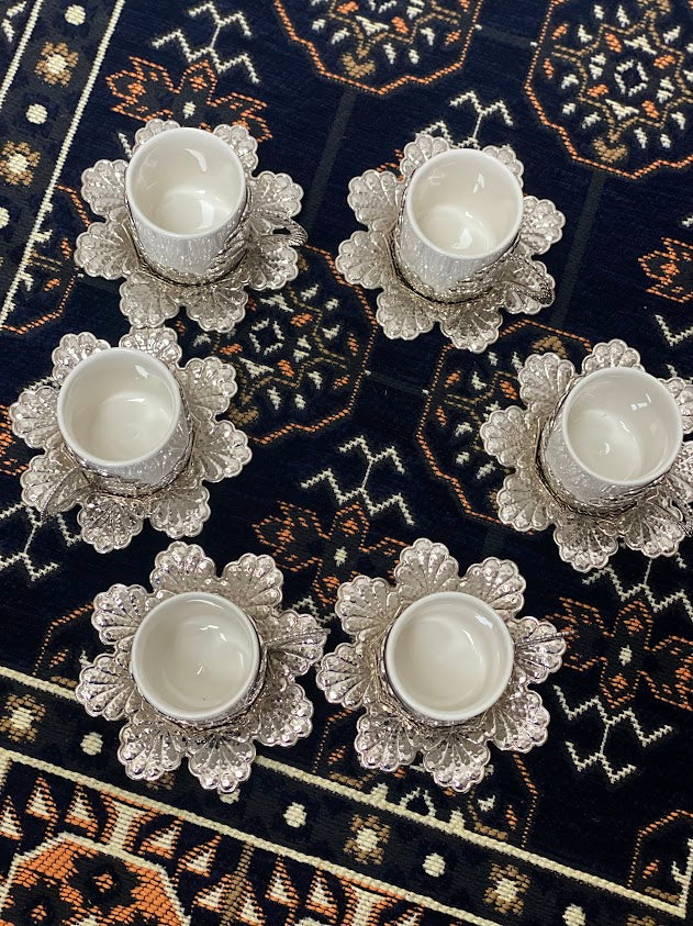 Sena Porcelain Turkish Coffee Set 12 Pieces – Istanbul Authentic Bazaar
