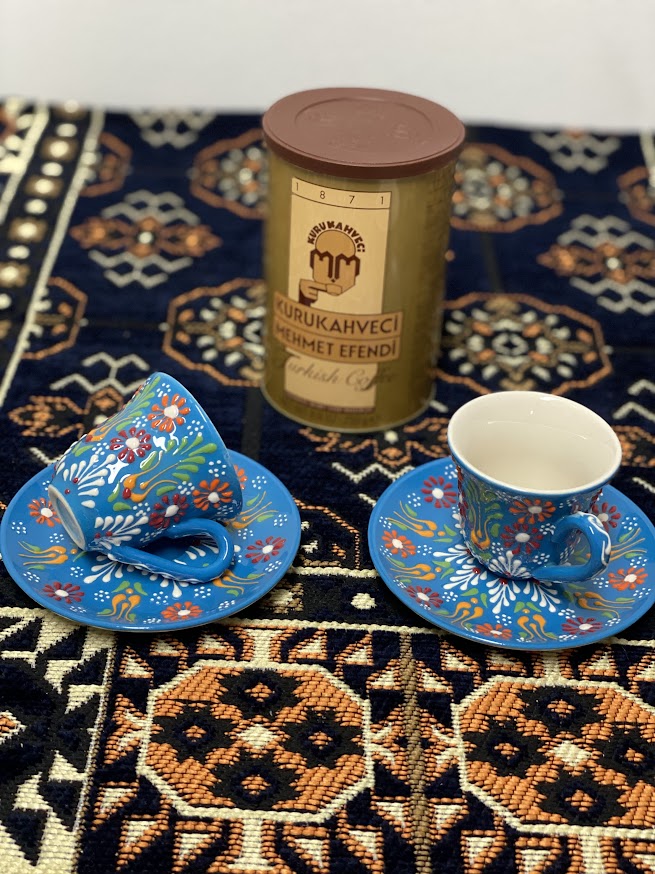 Turkish Coffee Cups - Blue | Istanbul Authentic Bazaar