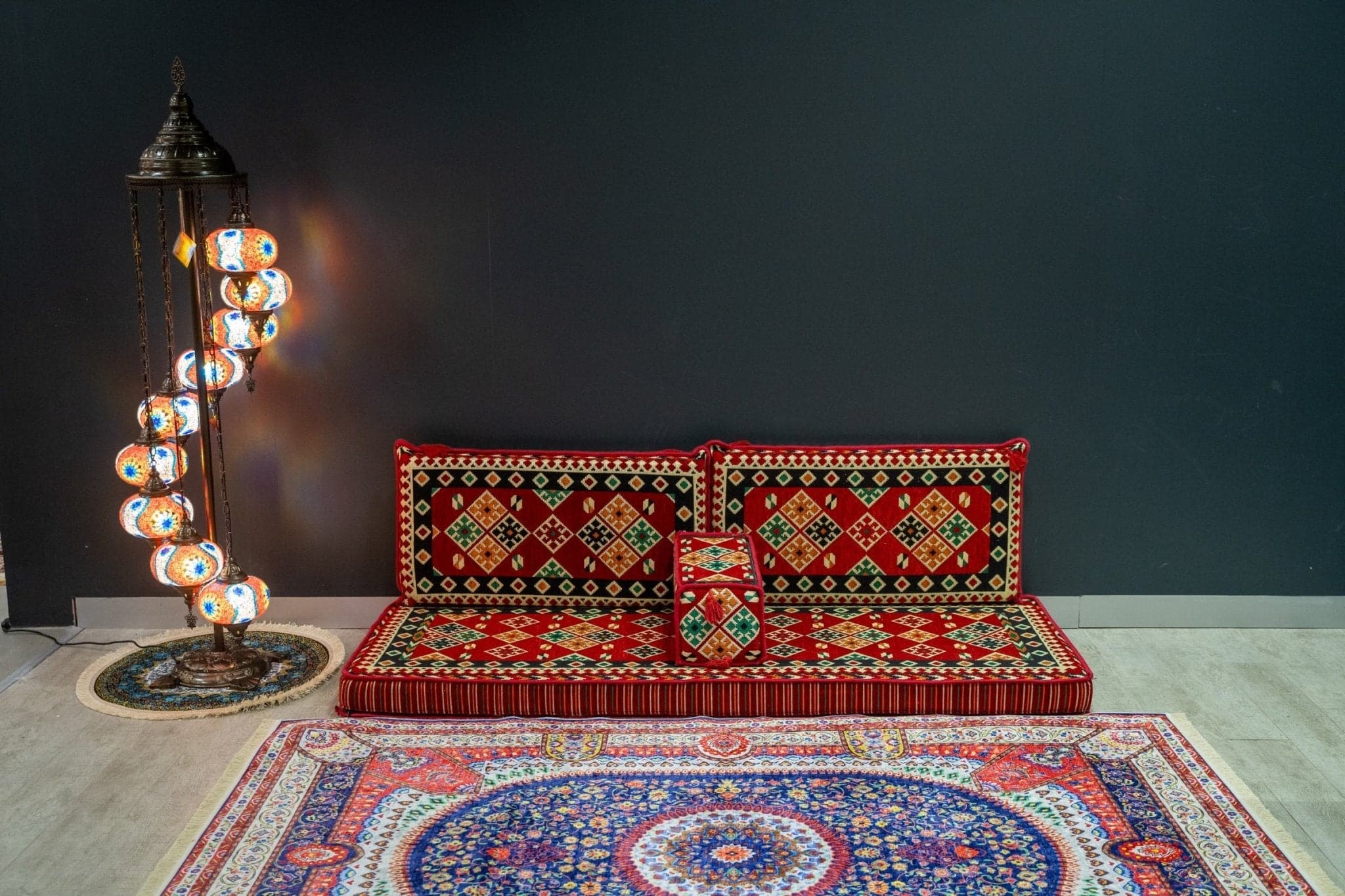Arabian Majlis & Divan Set (Floor Cushions) Red Square – Istanbul ...